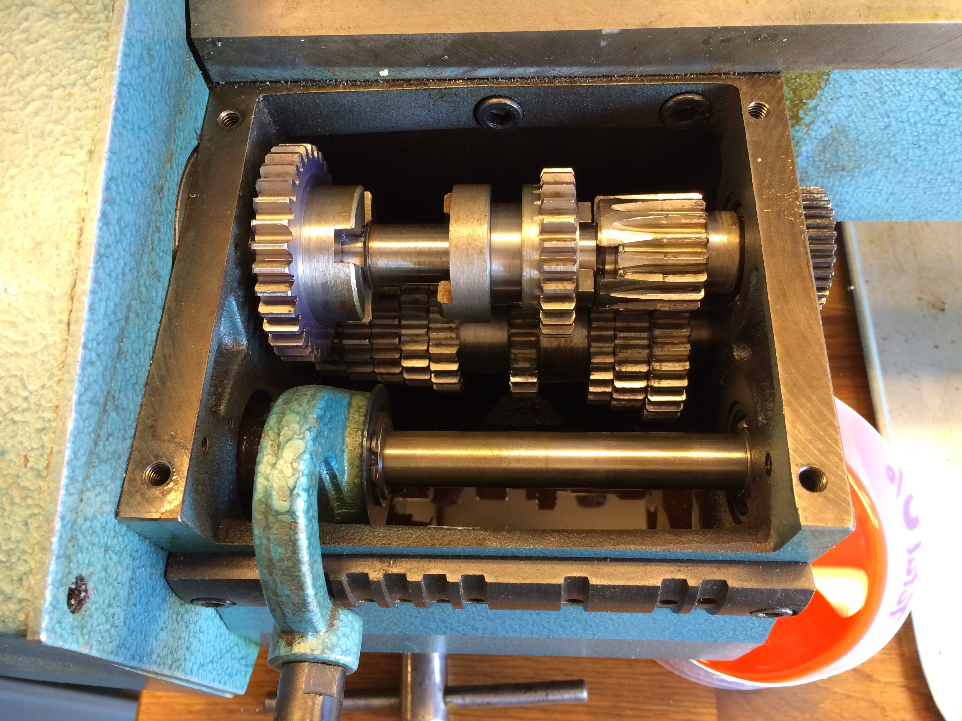 Emco Maximat V10P lathe QC gearbox bearing replacement | lensprojects