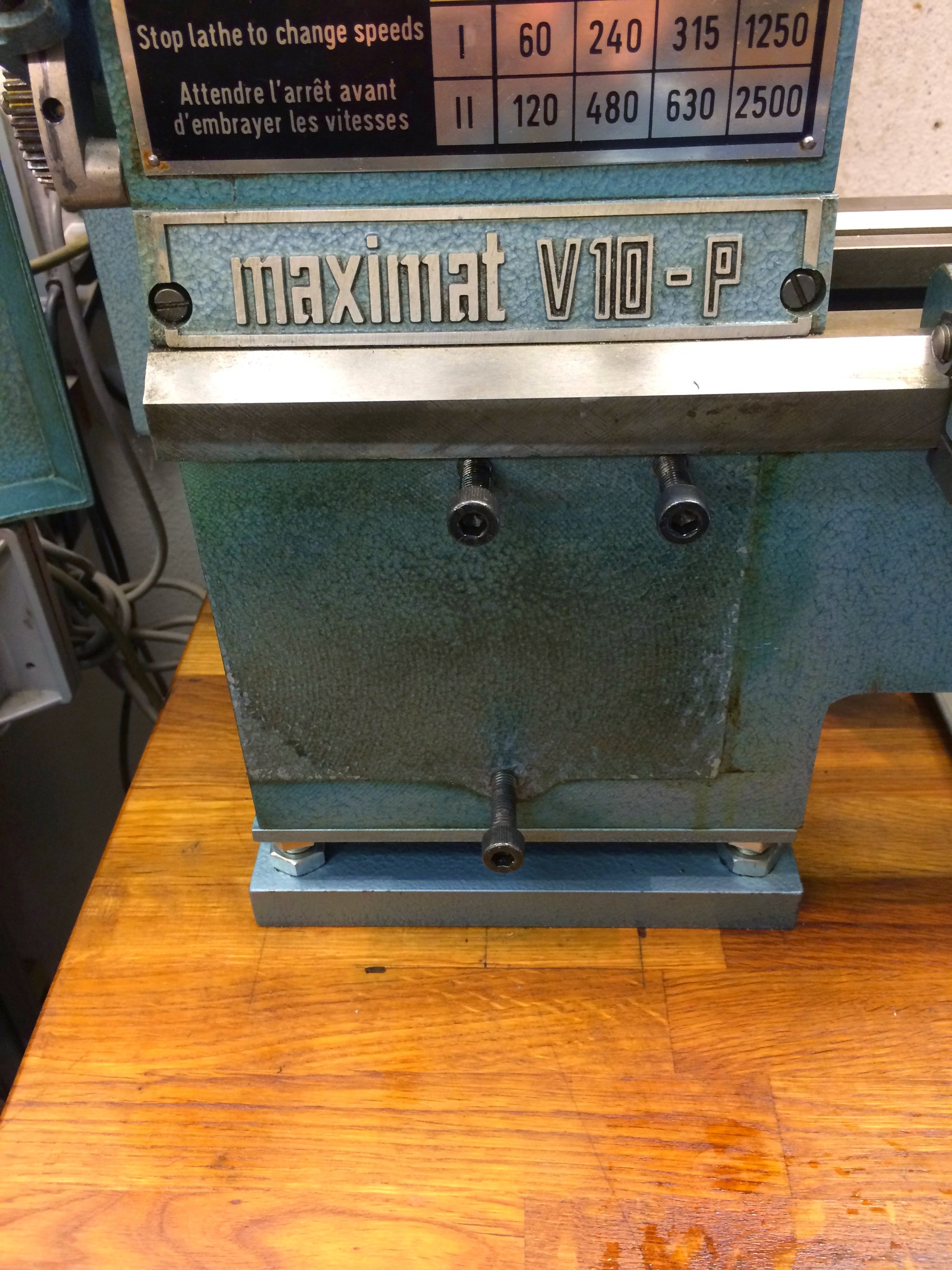 Emco Maximat V10P lathe QC gearbox bearing replacement | lensprojects